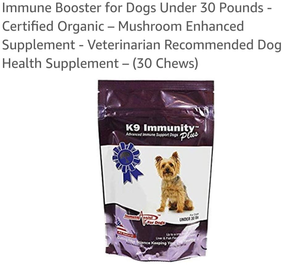Direct from USA! 2 packets of K9 immunity plus for dogs under 30lbs ...