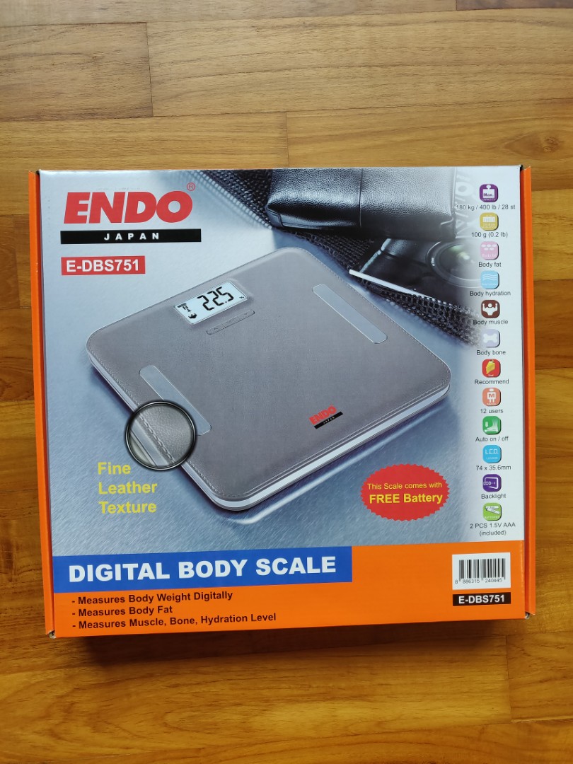ENDO Weighing Scale E-DBS751 *BRAND NEW, Health & Nutrition, Health ...