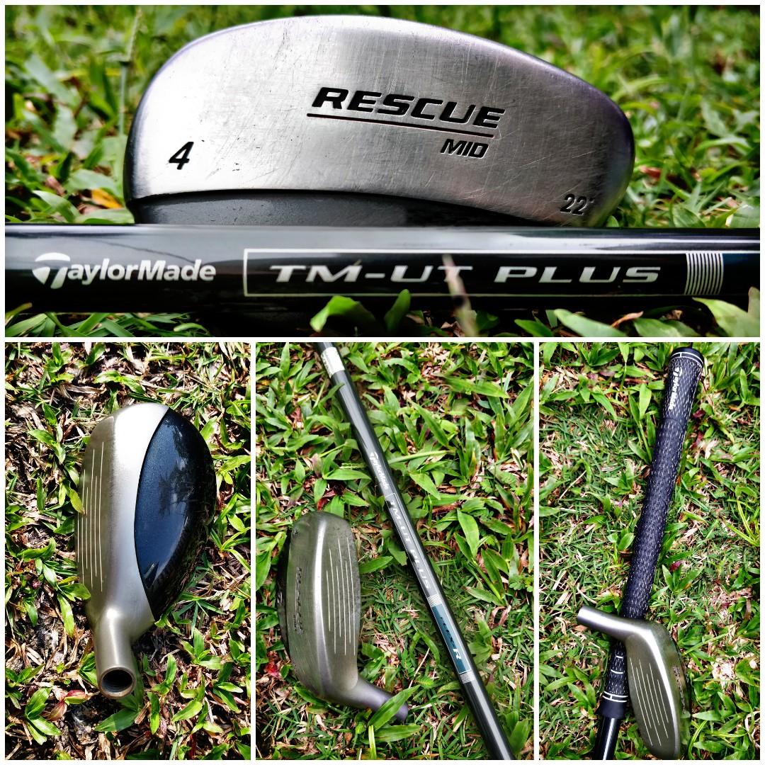 Golf 4 Hybrid - TaylorMade UT Plus Rescue Mid R Flex, Sports Equipment, Sports & Games, Golf on ...