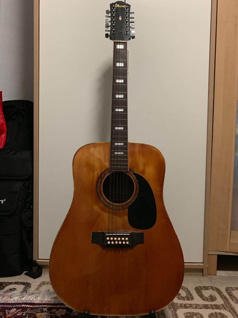 IBANEZ VINTAGE 12 String Acoustic Guitar, Hobbies & Toys, Music & Media ...