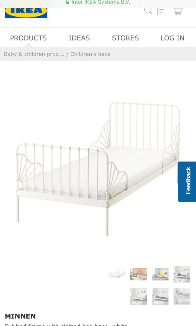 Ikea Extendable Bed, Furniture & Home Living, Furniture, Bed Frames ...