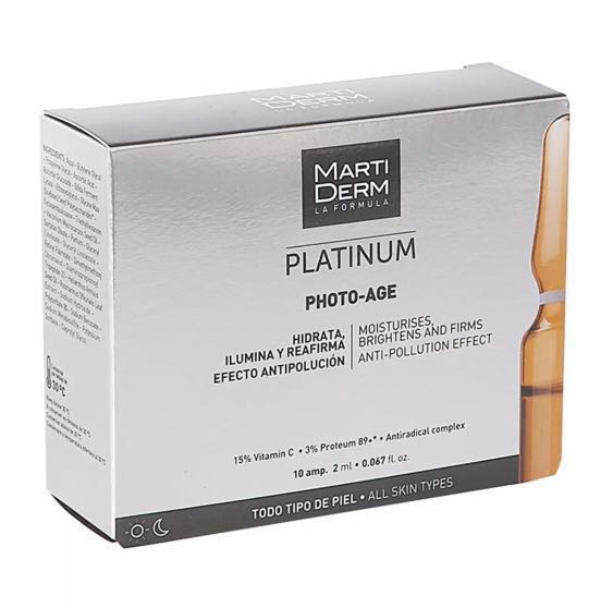 Marti Derm La Formula Platinum Photo-Age 10 amp. 2 ml. 0.067 fl. oz ...