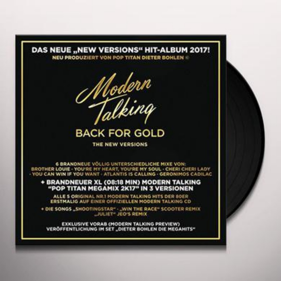 Modern Talking - Back for Gold LP, (Brand New), Hobbies & Toys, Music ...