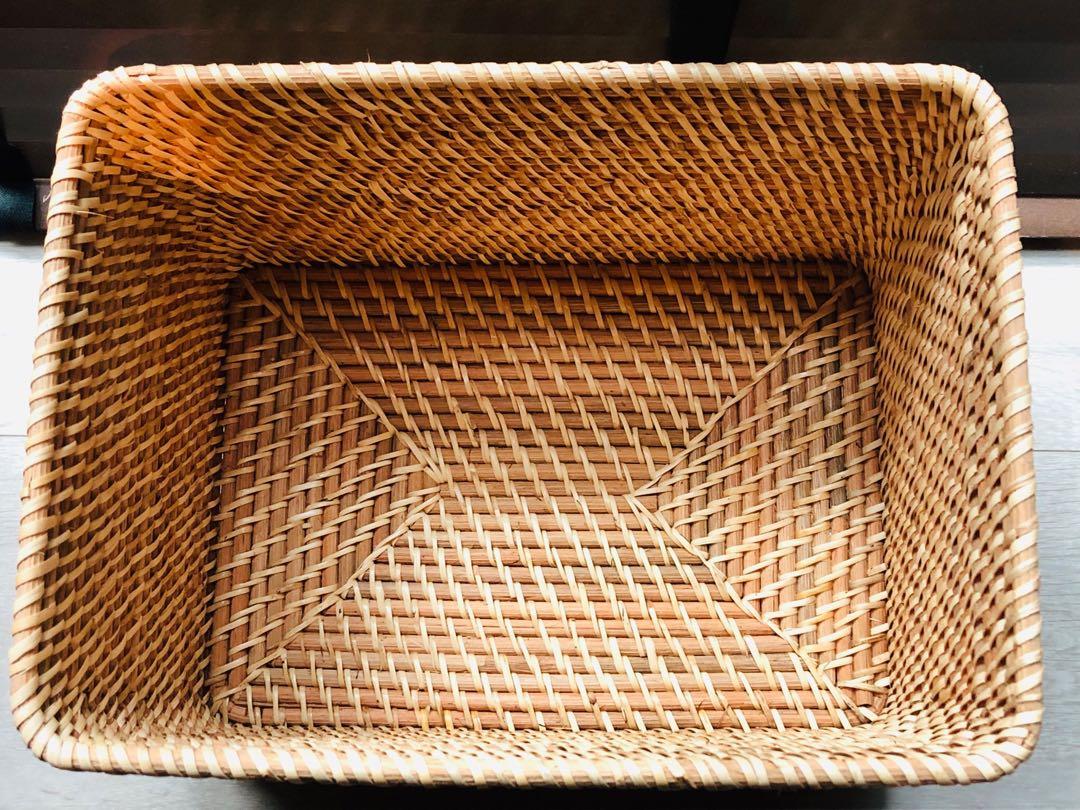 Muji Rattan Box, Furniture & Home Living, Home Improvement ...
