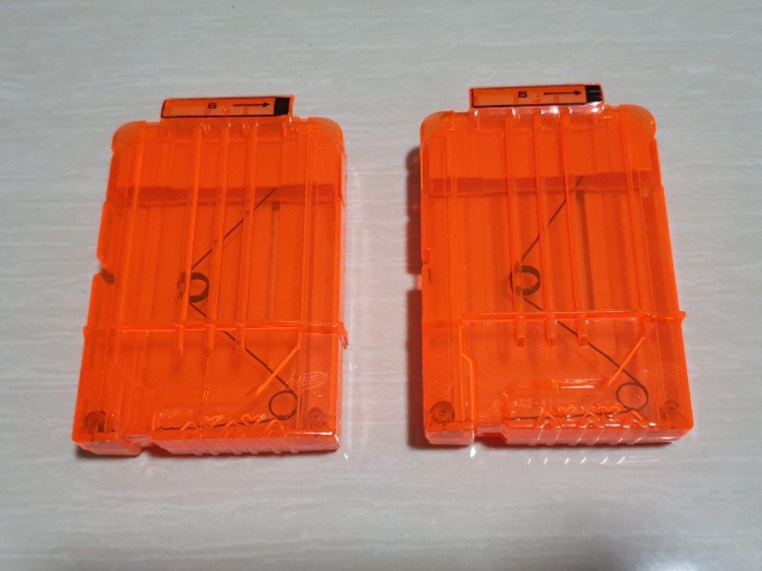 NERF 6-Darts Quick Reload Clips, Hobbies & Toys, Toys & Games on Carousell