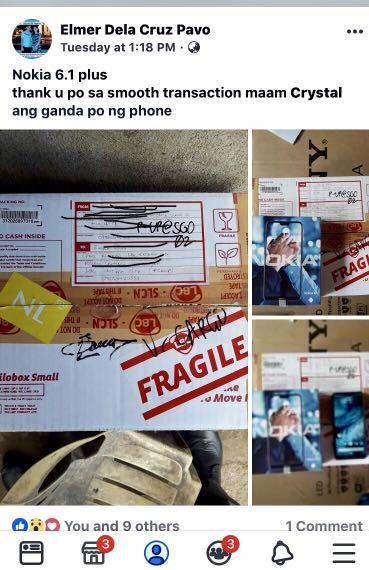 Proof of transaction on Carousell