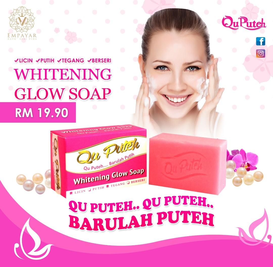 QU PUTEH WHITENING GLOW SOAP, Beauty & Personal Care, Face, Face Care ...