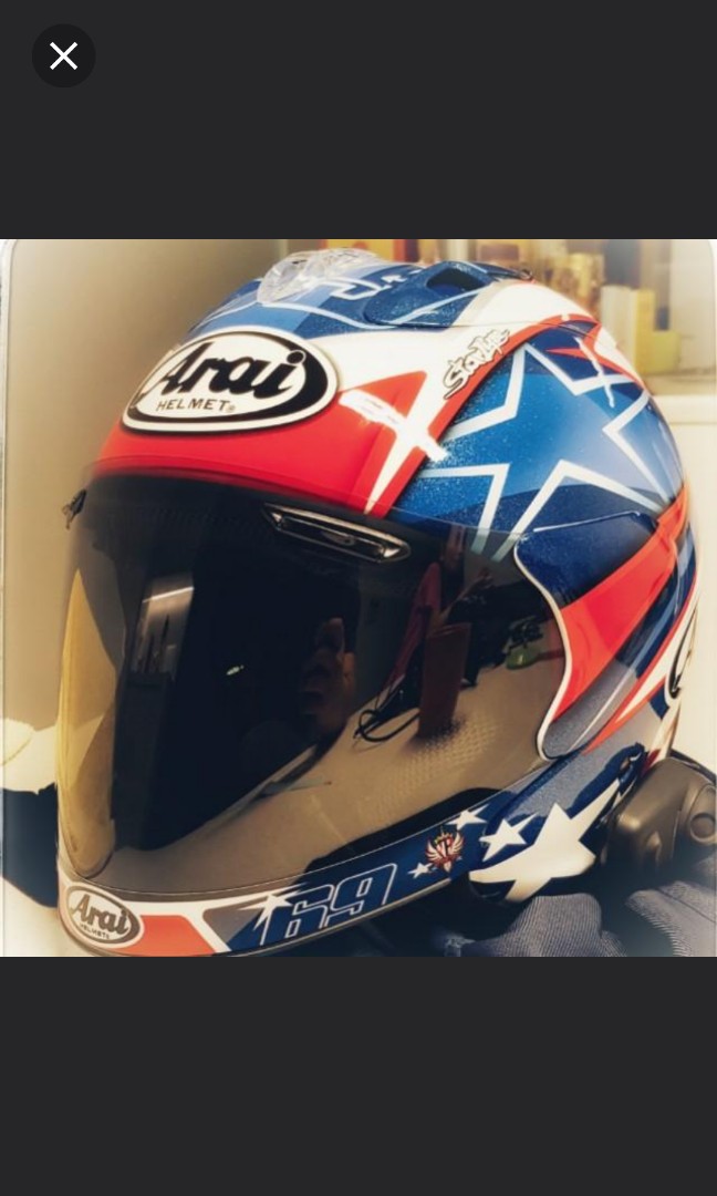 {SOLD} LSS HAYDEN SB 69 Arai Sticker, Motorcycles, Motorcycle Apparel ...