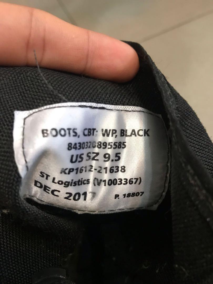 SAF issued WP boots., Men's Fashion, Footwear, Boots on Carousell