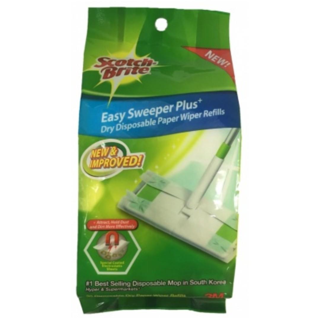 Scotch-Brite™ Easy Sweeper Plus+ Paper Wiper Mop, Furniture & Home ...