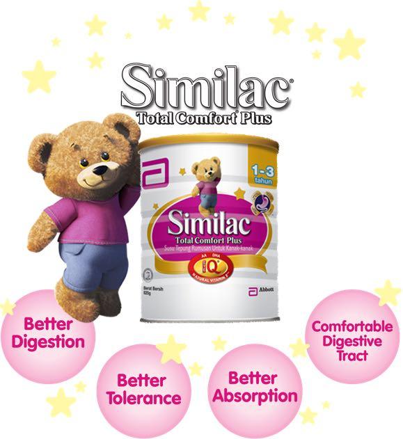 Similac Total Comfort Plus (1-3 years old) 820g unopened + travel packs, Babies & Kids, Nursing ...