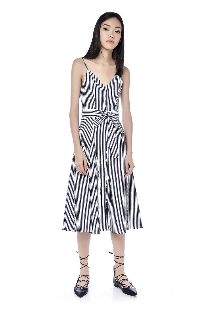 TEM Striped Midi Dress, Women's Fashion, Dresses & Sets, Dresses on ...