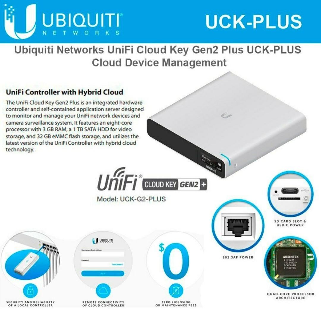 Ubiquiti Unifi Cloud Key Gen 2 Plus - UCK-G2-PLUS UBNT Singapore ...