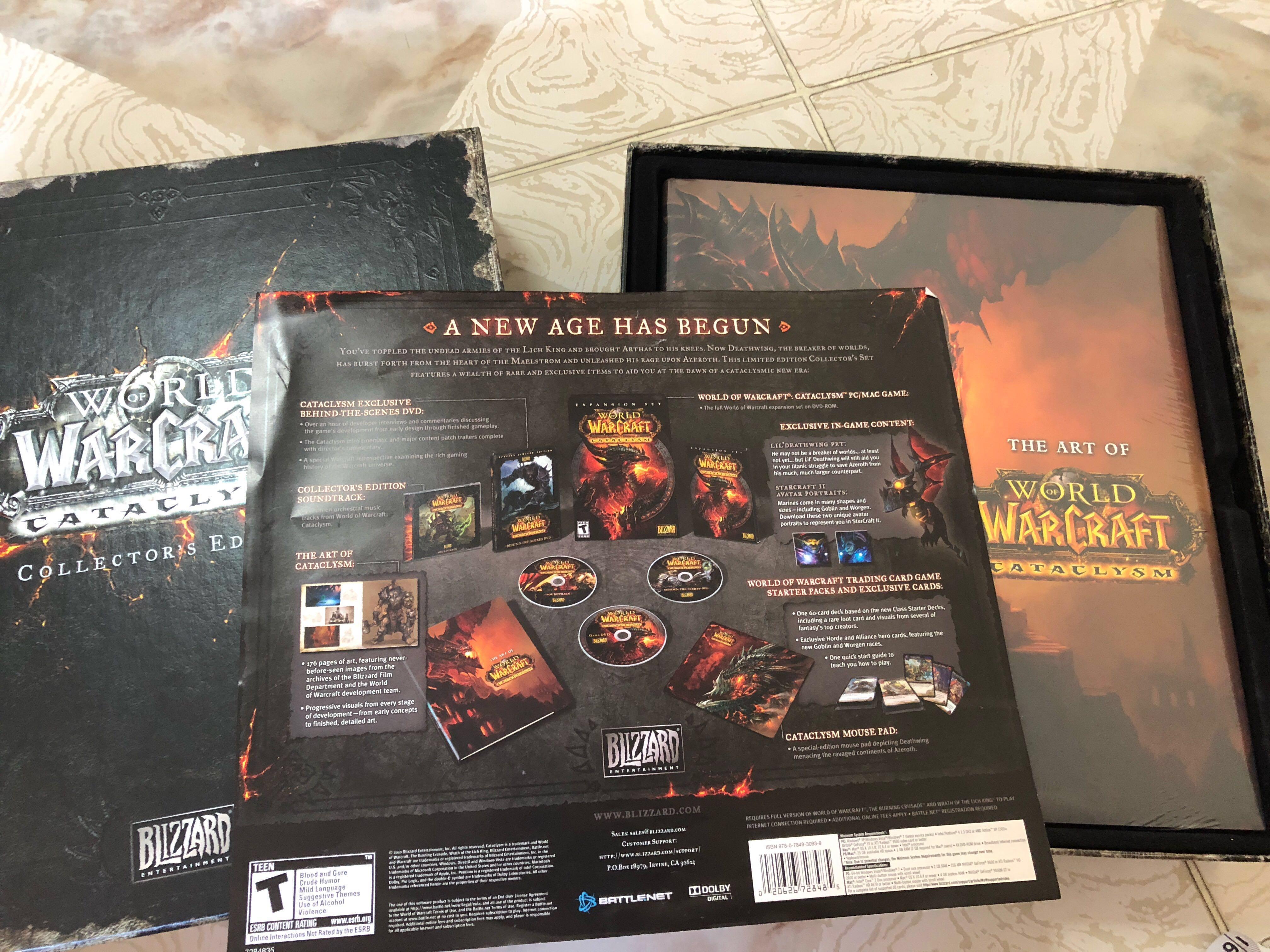 World of Warcraft Cataclysm Collector’s Edition, Video Gaming, Video ...