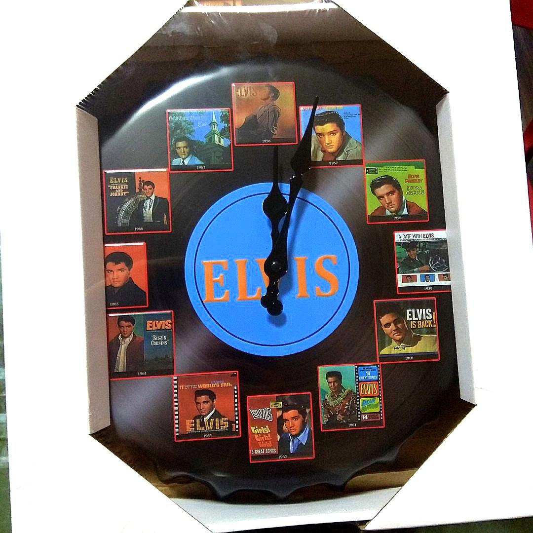 ELVIS PRESLEY Lp Vinyl Record Picture Bottle Cap Wall Clock, Furniture ...