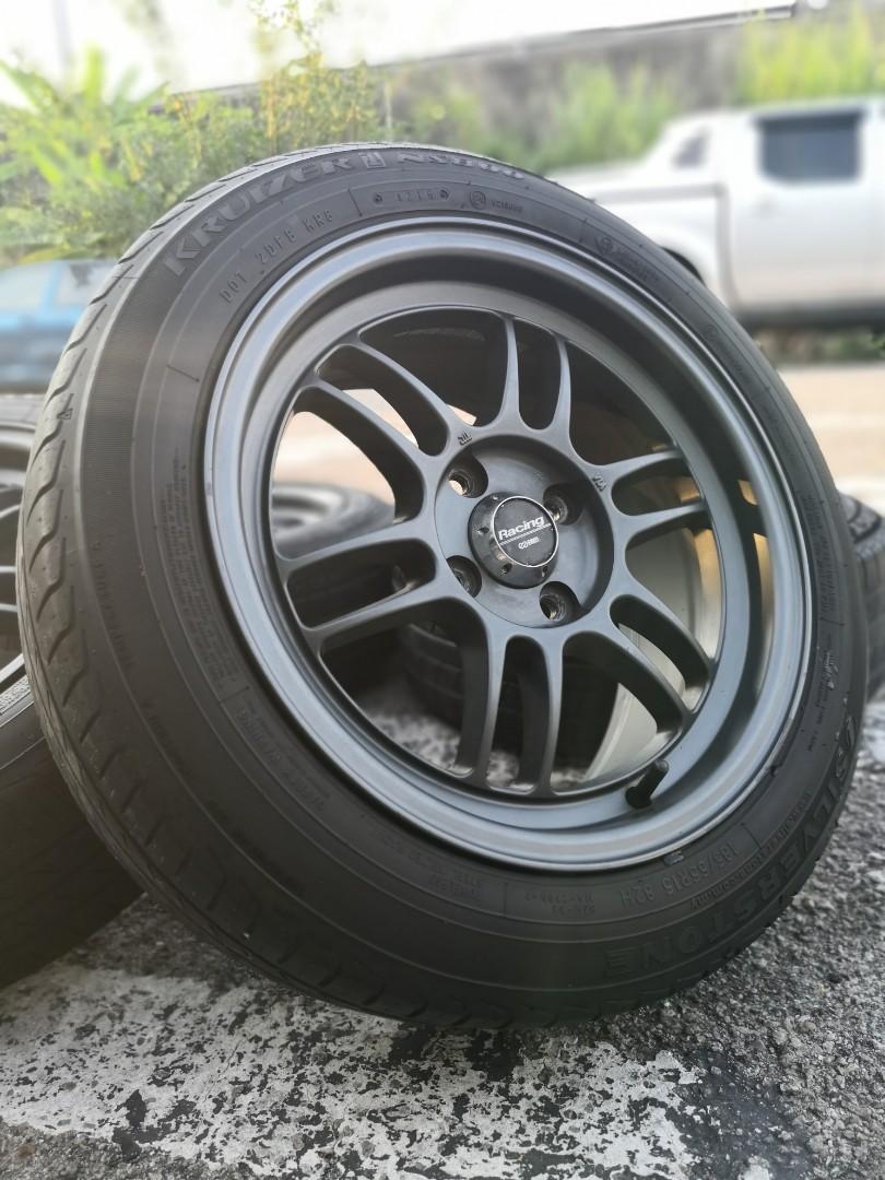 Enkei rpf1 15" untuk bezza axia myvi alza wira bunga 60%, Auto ...