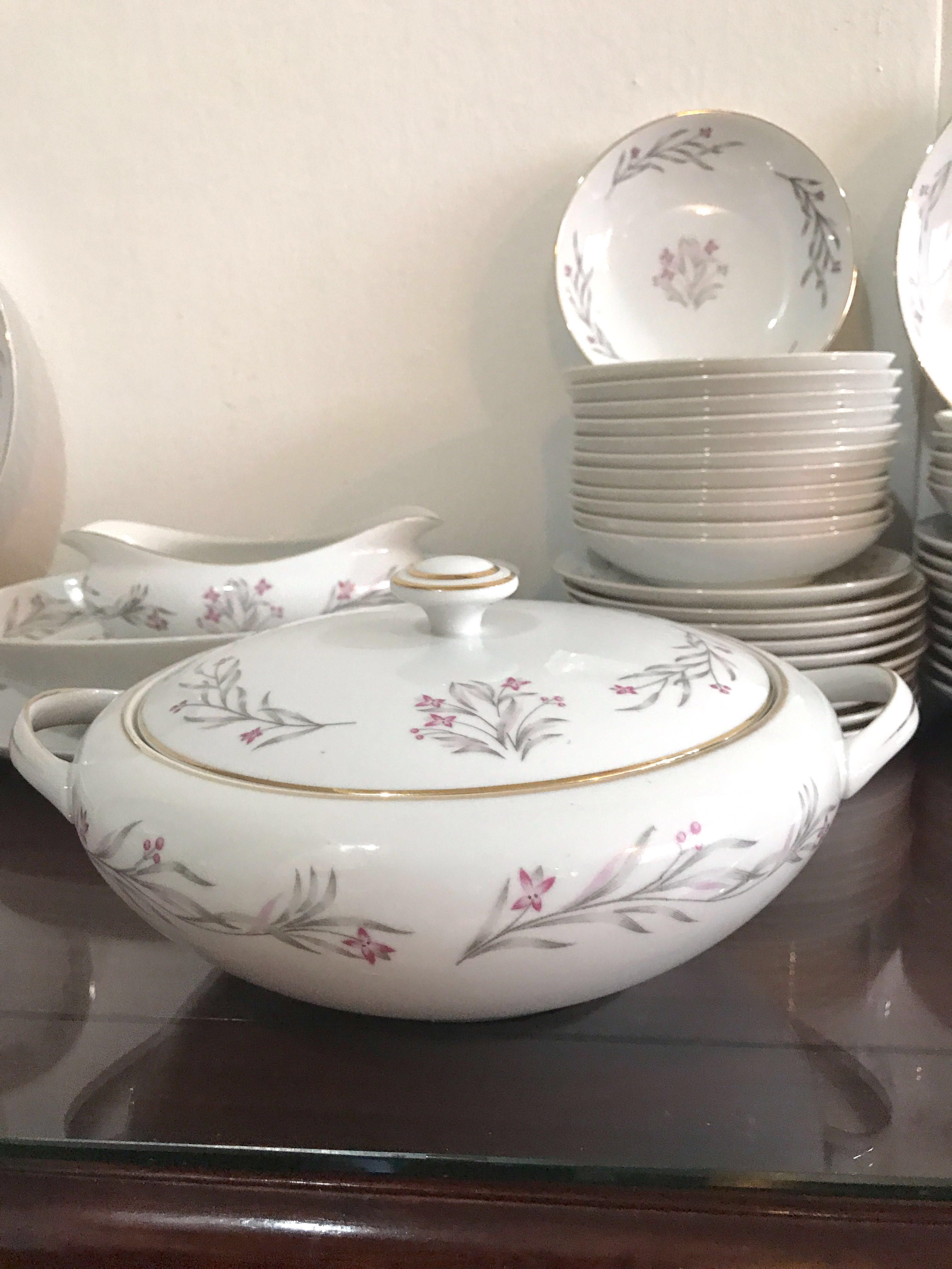 European Style Diamond China Dining Set, Furniture & Home Living ...