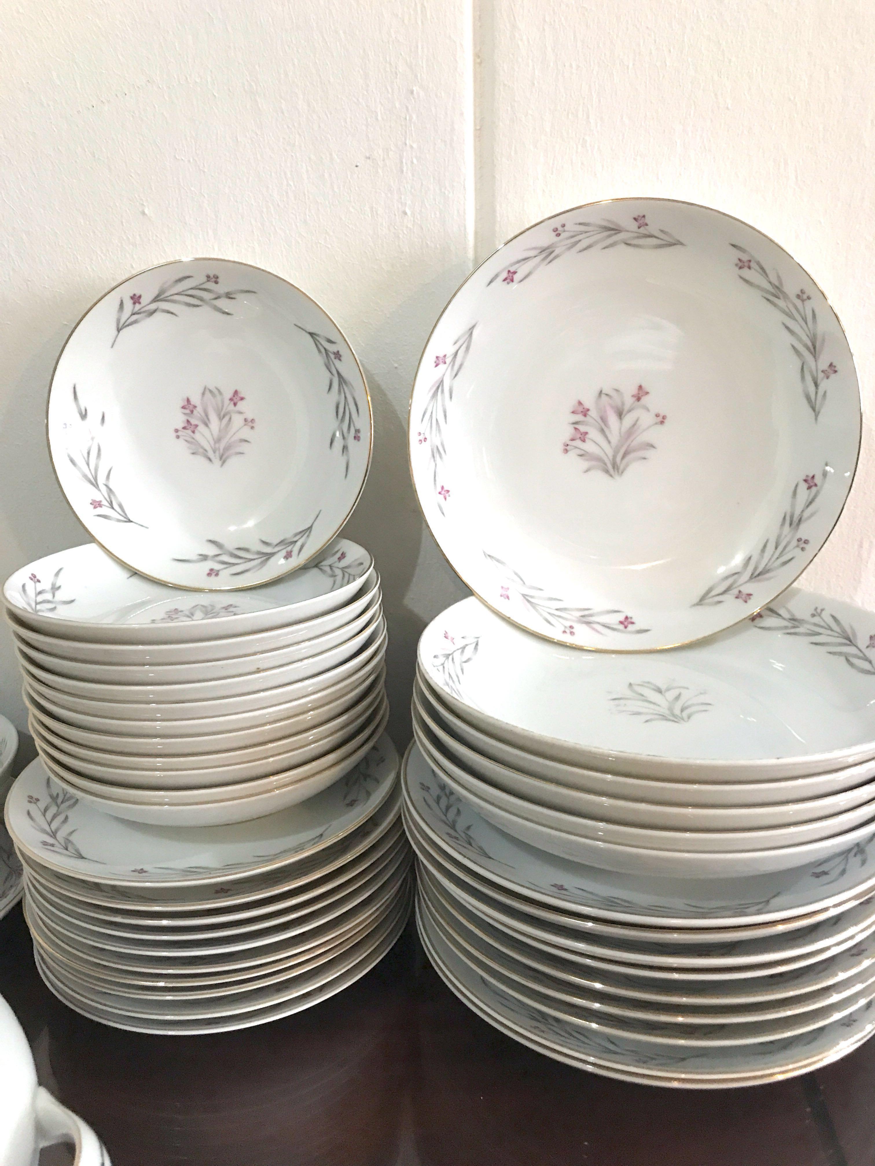 European Style Diamond China Dining Set, Furniture & Home Living ...