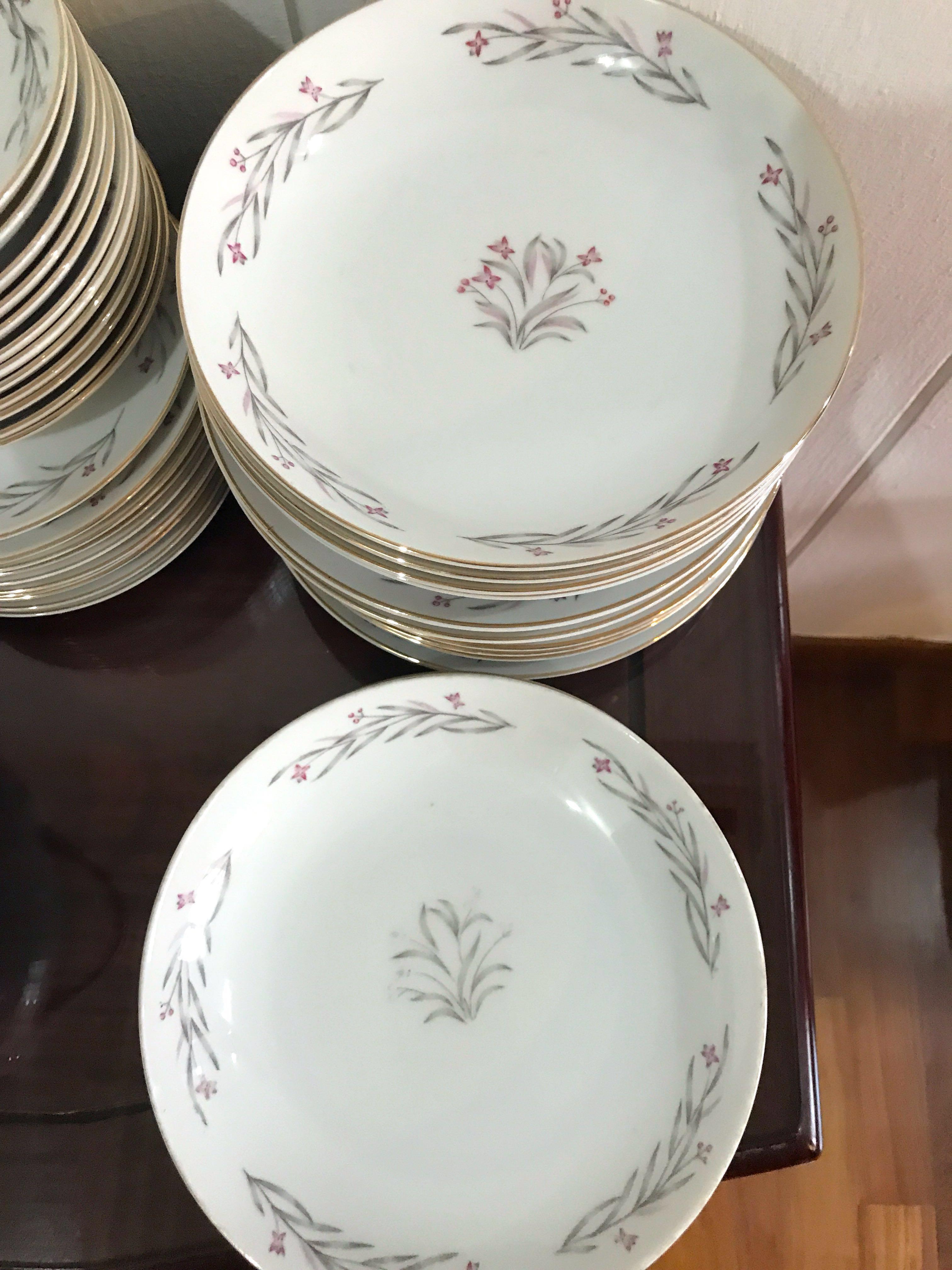 European Style Diamond China Dining Set, Furniture & Home Living ...