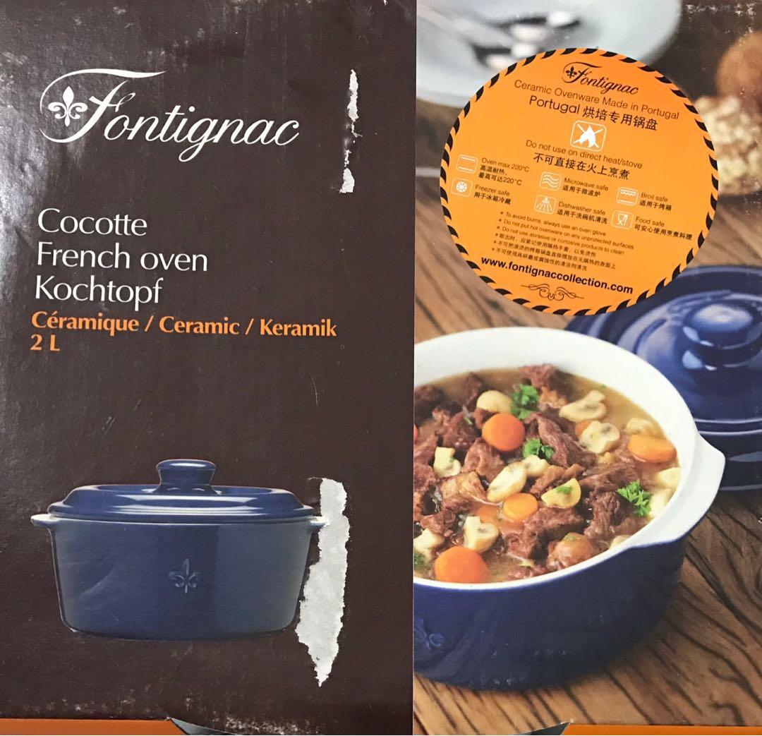 Fontignac Ceramic French Ovenware 2Litres, Furniture & Home Living ...
