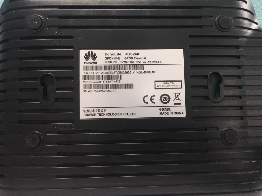 Huawei fibre optics HG8240, Computers & Tech, Parts & Accessories ...
