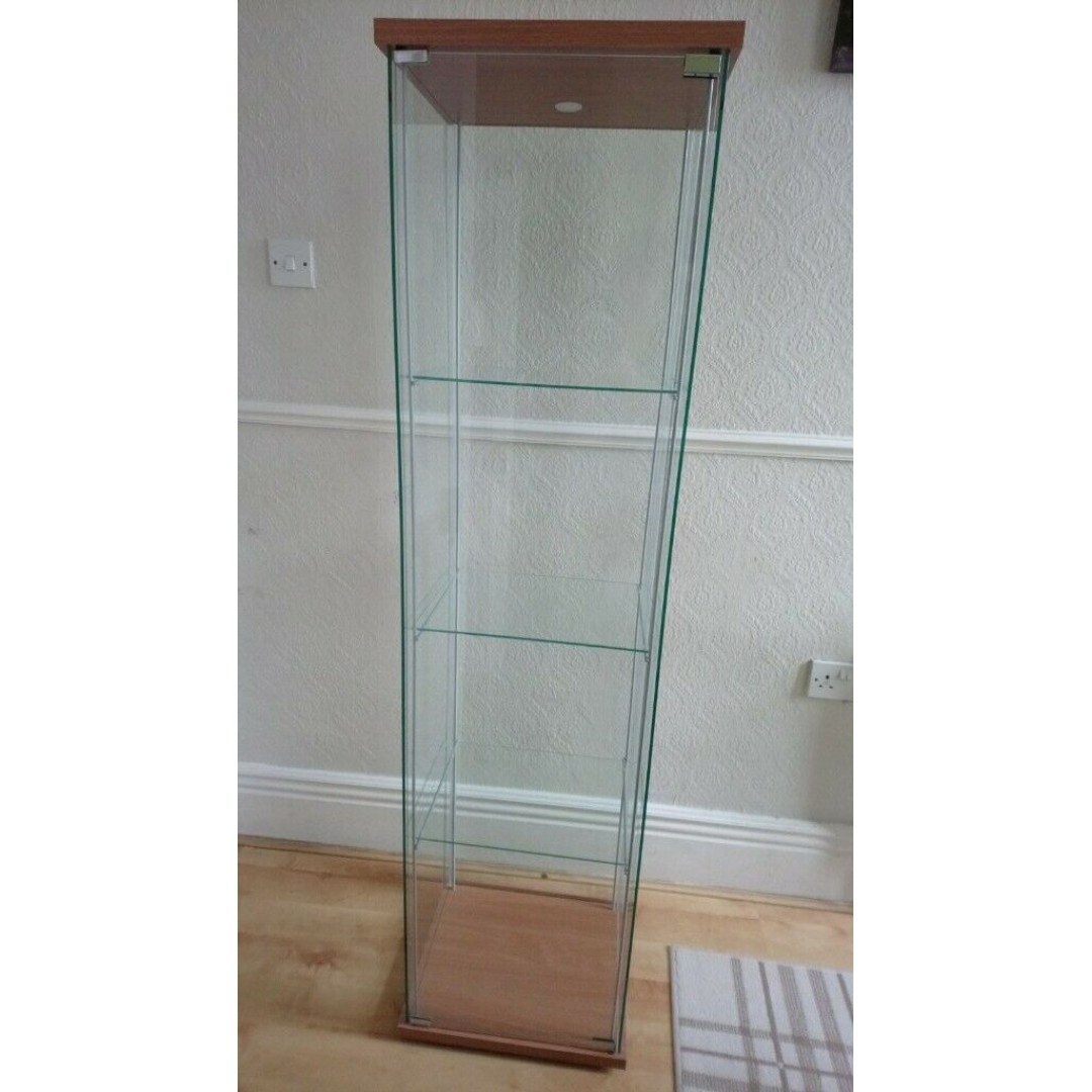 IKEA GLASS DISPLAY CABINET, Furniture & Home Living, Home Decor, Vases ...