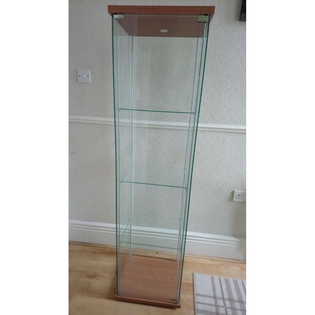 IKEA GLASS DISPLAY CABINET, Furniture & Home Living, Home Decor, Vases ...