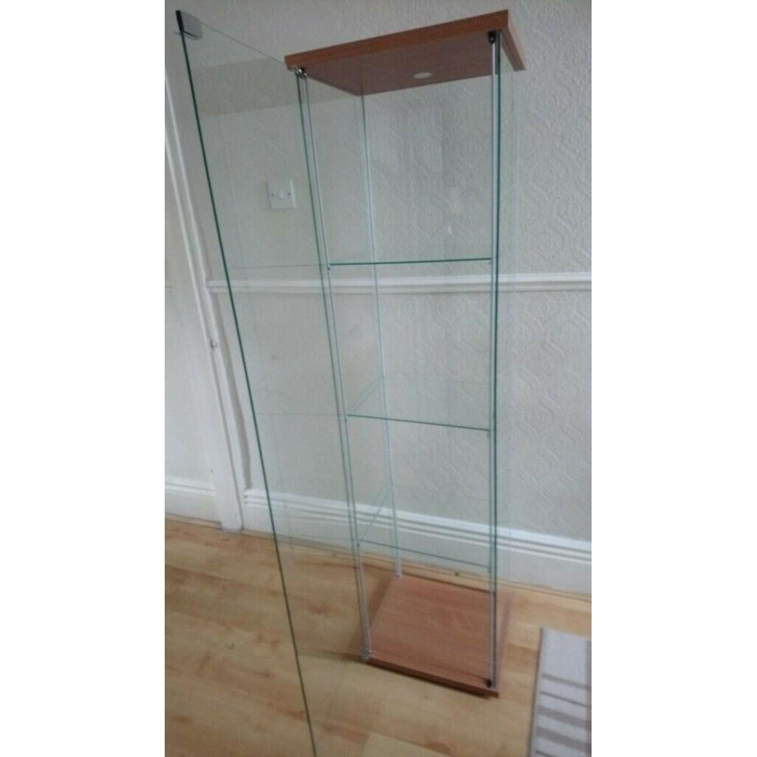 IKEA GLASS DISPLAY CABINET, Furniture & Home Living, Home Decor, Vases ...