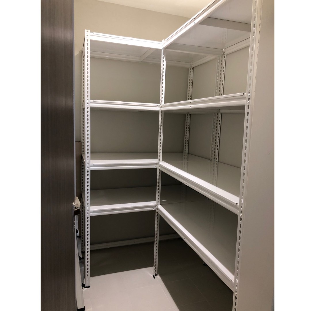 L-Shape Boltless Rack Super Durable in FULL METAL DECKING, Furniture ...