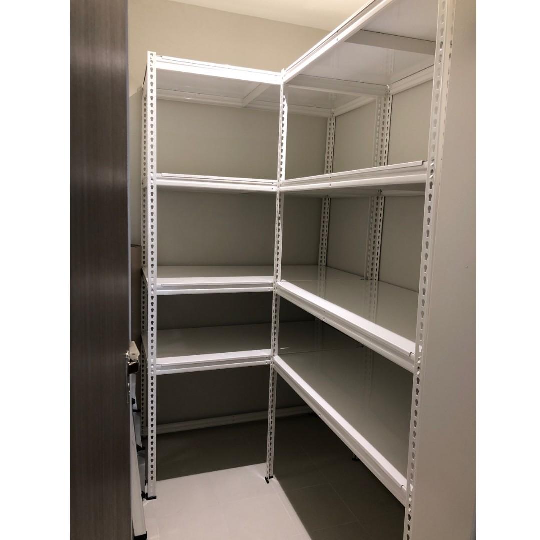 L-Shape Boltless Rack Super Durable in FULL METAL DECKING, Furniture ...