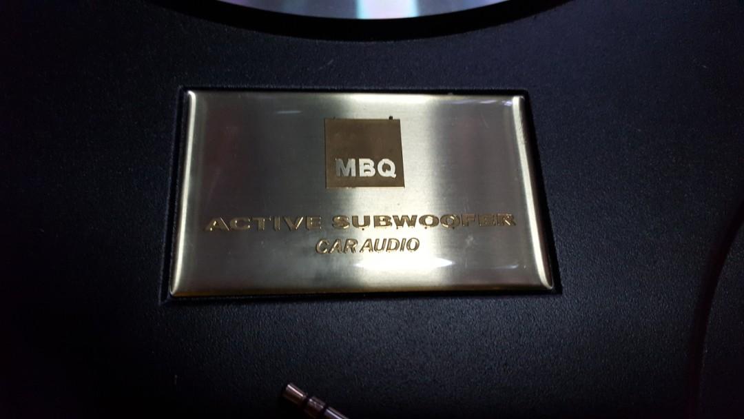 MBQ Car Sub Woofer Model AW800e , FOC Amplifier & Equalizer, Audio ...