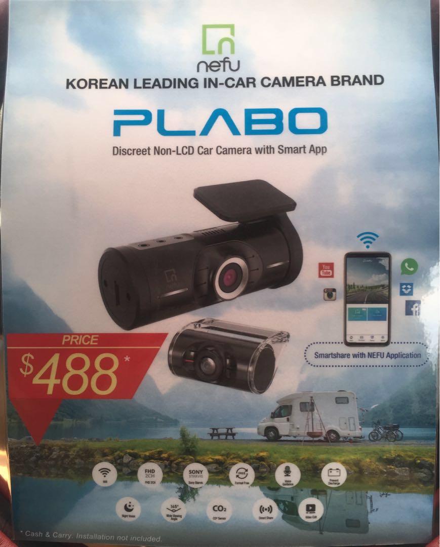 Nefu Korean leading in-car camera brand PLABO 2 channel dash cam with ...