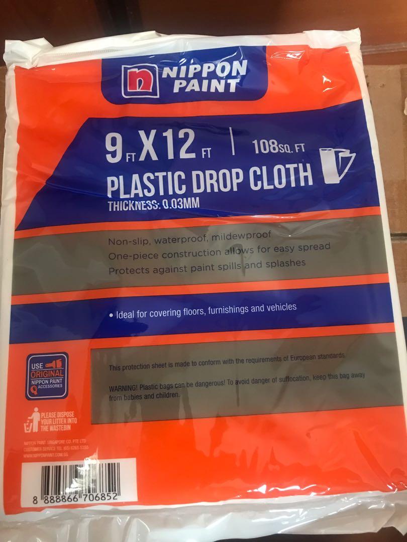 Nippon paint plastic drop cloth(protection sheet), Everything Else on ...