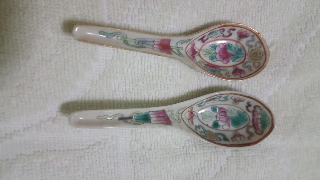 Rare Peranakan spoons, Furniture & Home Living, Kitchenware & Tableware ...