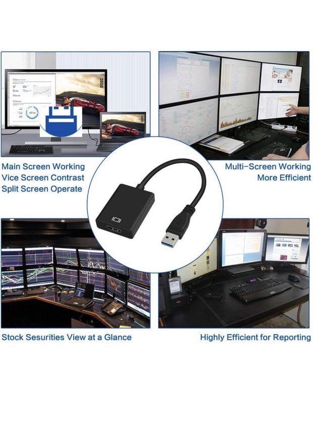 Raycue USB3.0 to HDMI Adapter, Everything Else on Carousell