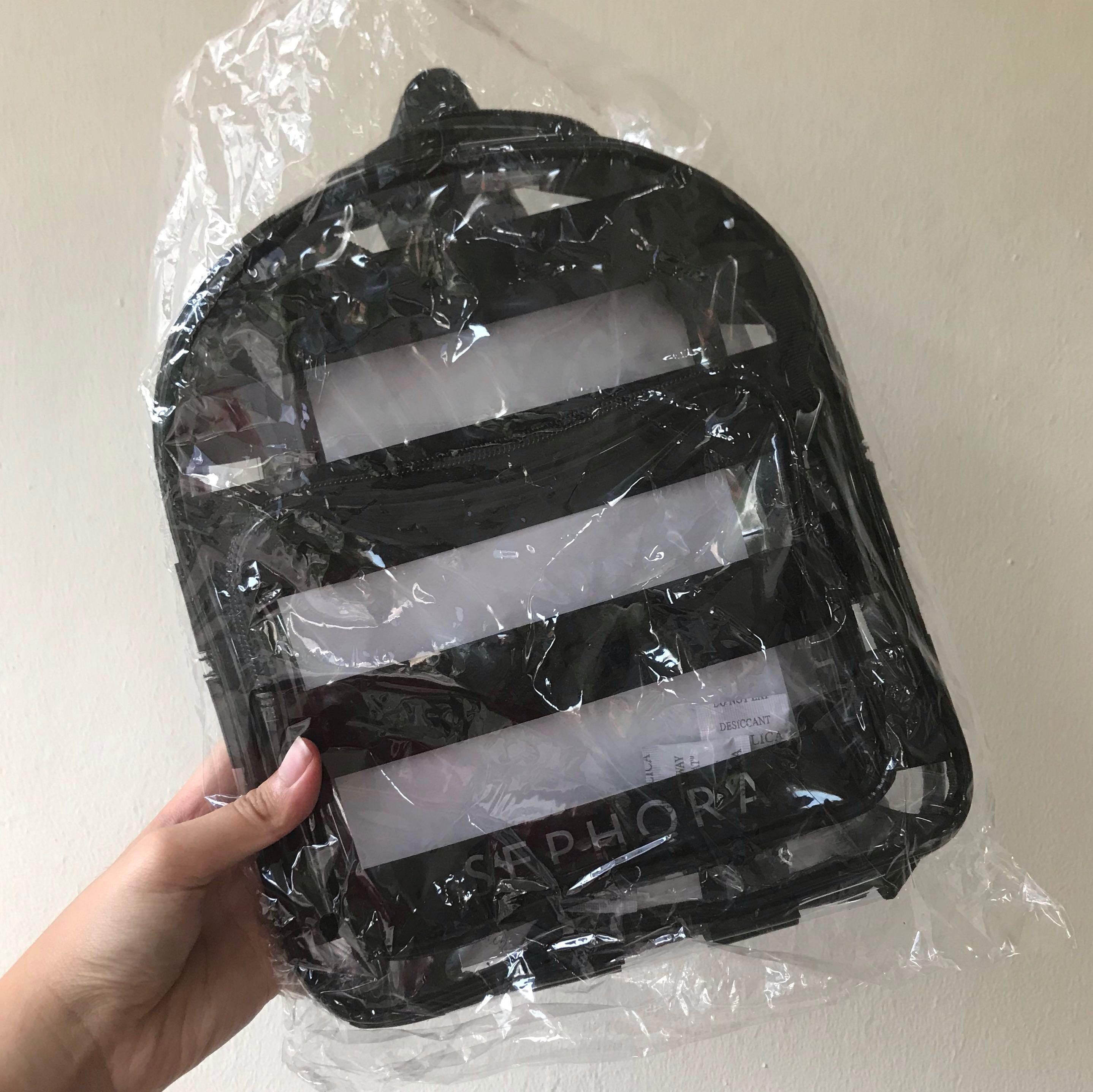 Sephora Transparent PVC Backpack, Women's Fashion, Bags & Wallets ...