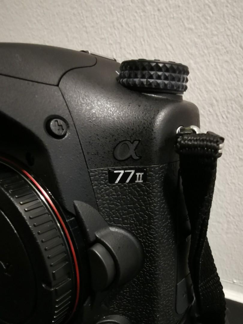 Sony A77ii with battery grip, Photography, Cameras on Carousell