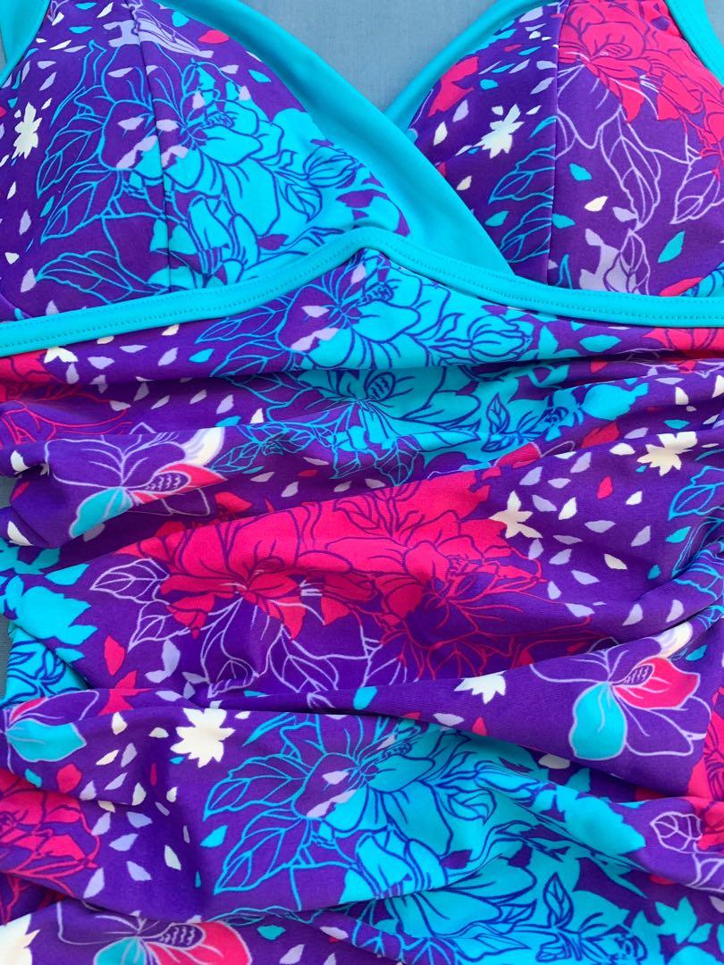 Speedo Floral Swimsuit, Women's Fashion, Swimwear, Bikinis & Swimsuits ...