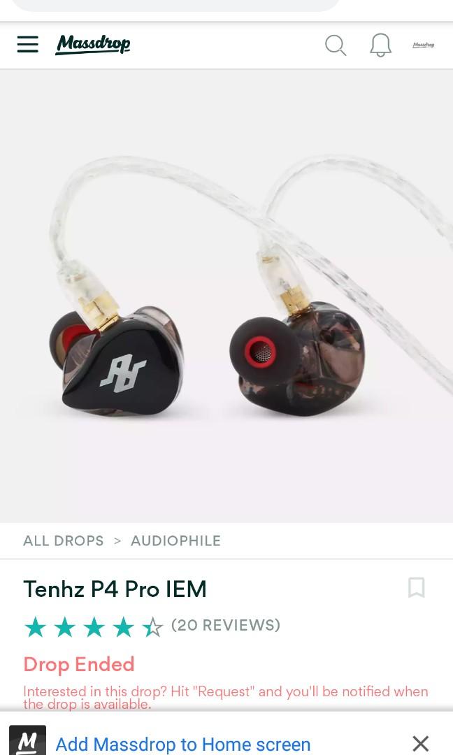 Tenhz P4 Pro IEM, Audio, Other Audio Equipment on Carousell