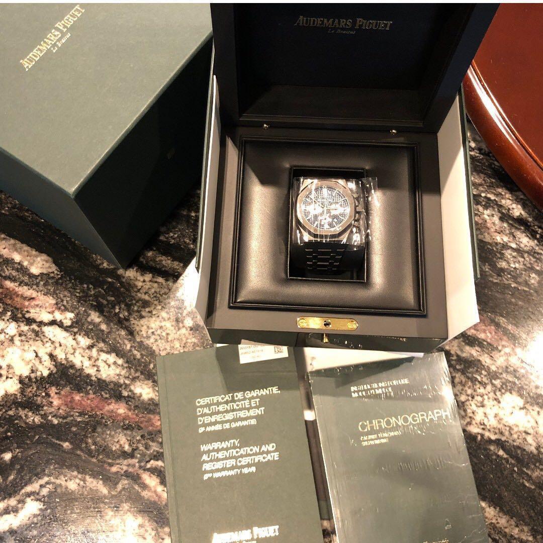 Audemars Piguet Boutique Edition (Blue Dial) & Black PVD finishing - AP ...