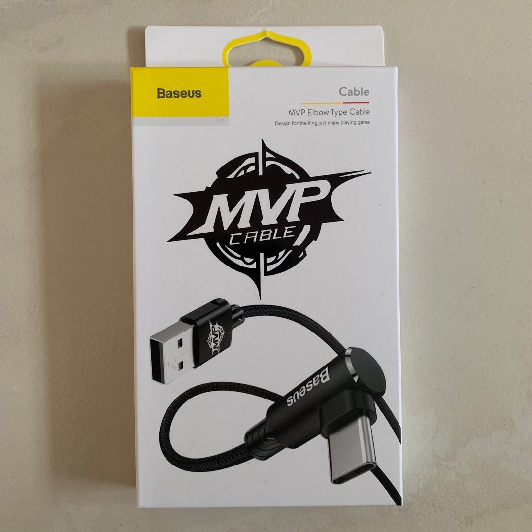 Baseus MVP Type-C Elbow Type Cable, Mobile Phones & Gadgets, Mobile ...