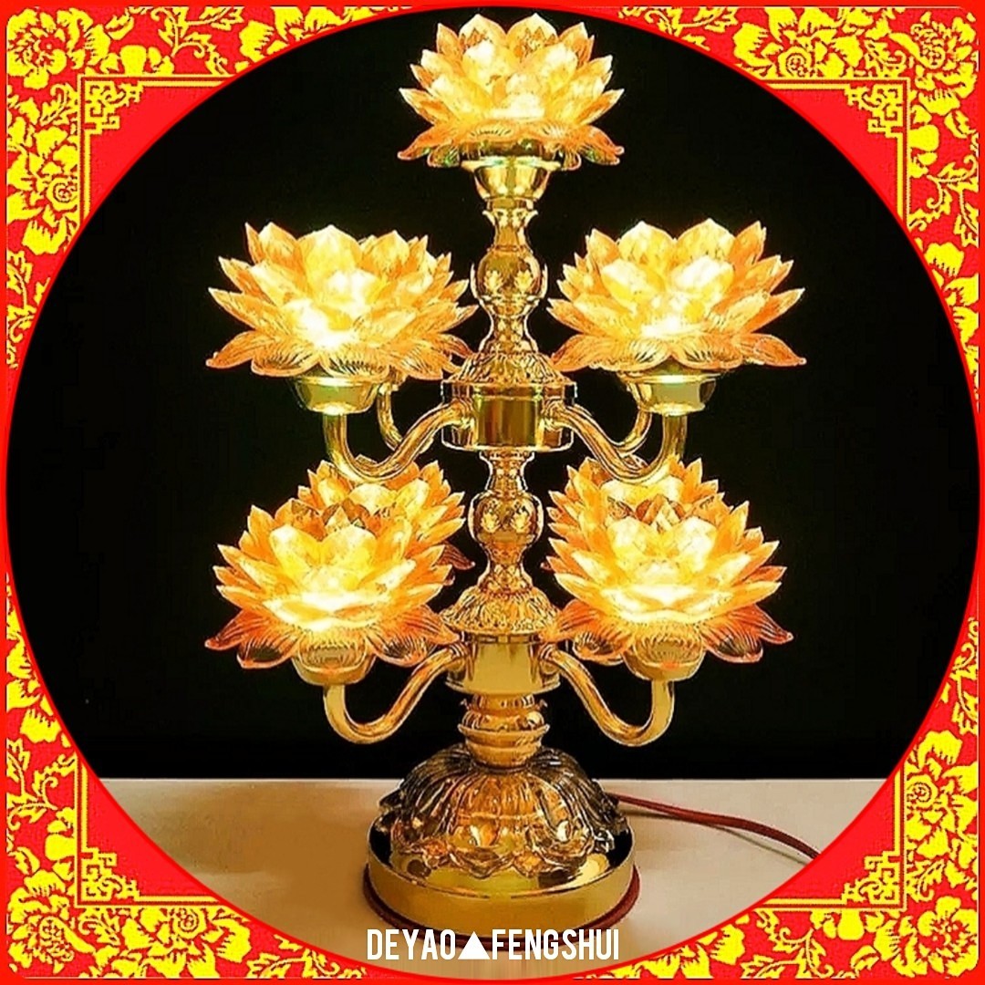 BN Auspicious Religious Lotus Flower Lamp , Hobbies & Toys, Memorabilia ...