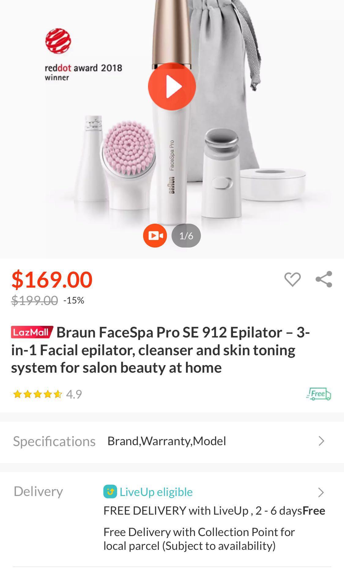 Braun Face Spa, Beauty & Personal Care, Face, Face Care on Carousell