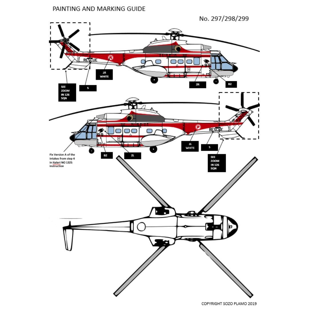 RSAF Super Puma Decals 1/72, Hobbies & Toys, Toys & Games on Carousell