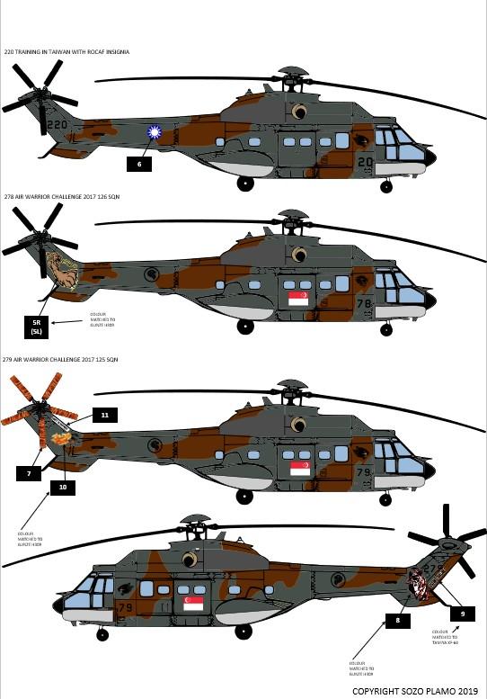 RSAF Super Puma Decals 1/72, Hobbies & Toys, Toys & Games on Carousell