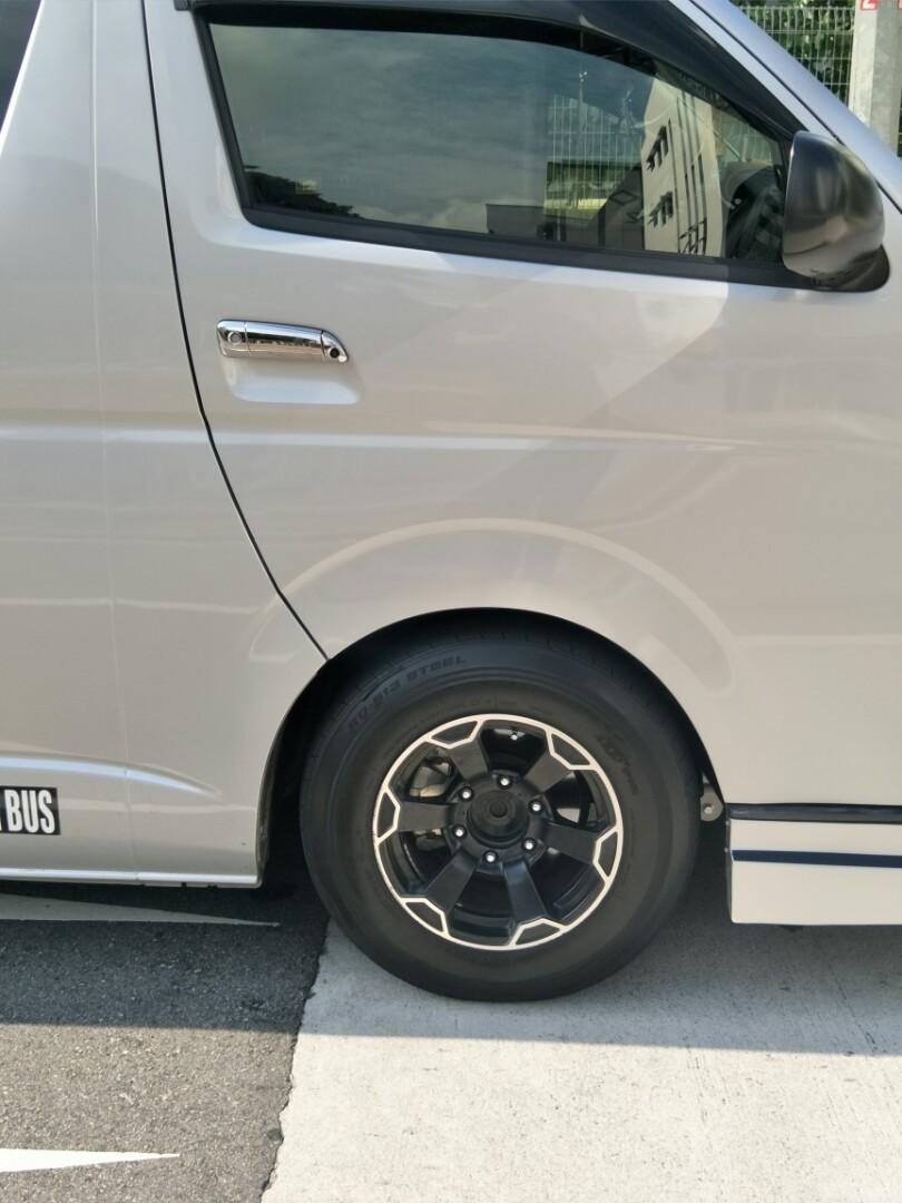 Hiace 15" sport rim, Car Accessories, Tyres & Rims on Carousell