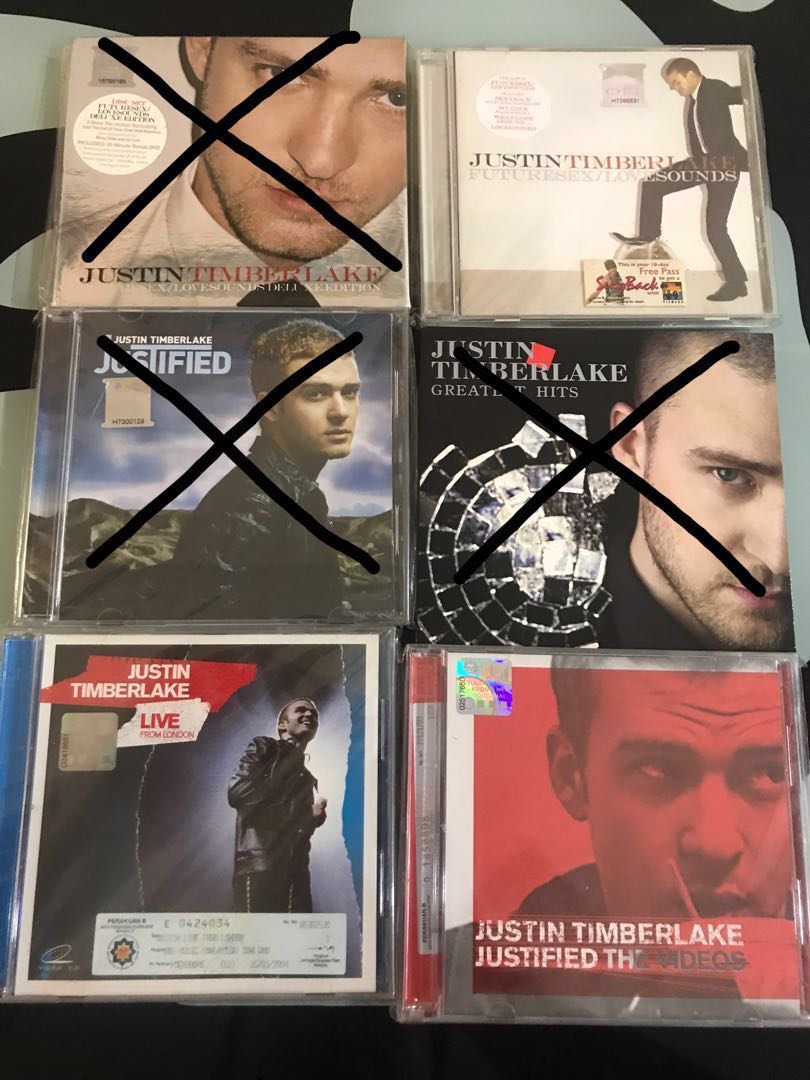 Justin Timberlake Albums, Hobbies & Toys, Music & Media, CDs & DVDs on ...