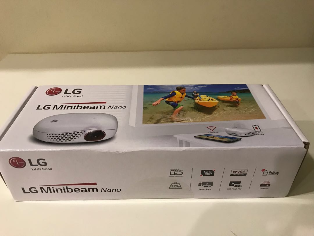 LG Minibeam Nano Phone Projector, TV & Home Appliances, TV ...