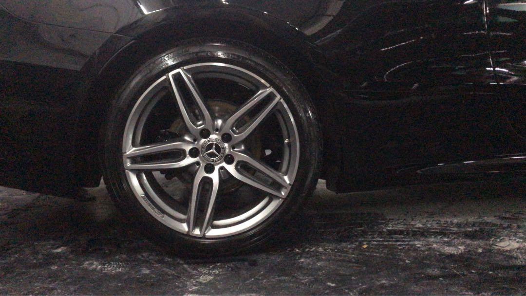 Mercedes E Class Coupe or Sedan Factory Sports Rims Wheels with Tyres ...