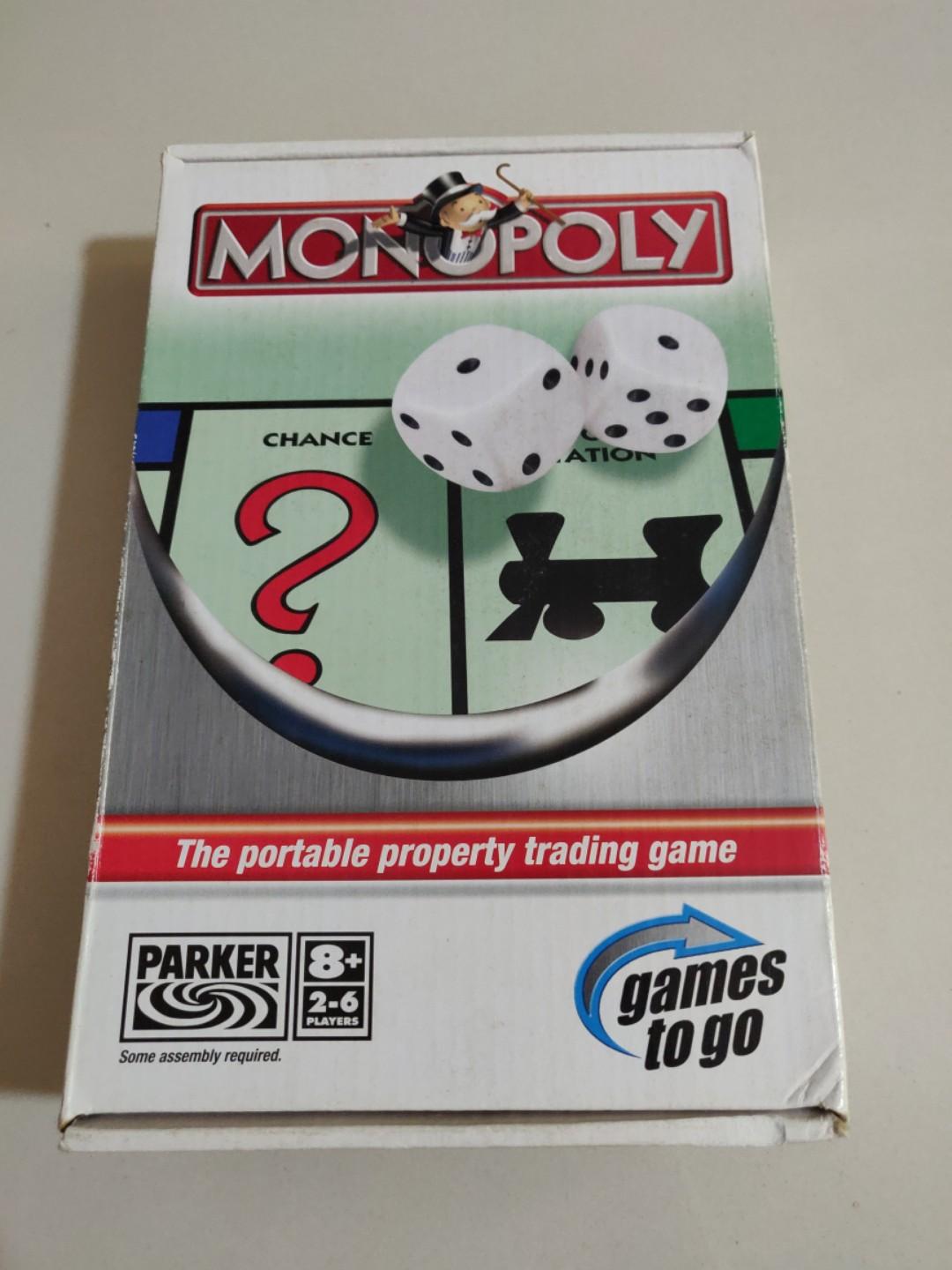 Monopoly Board Game portable version, Hobbies & Toys, Toys & Games on ...